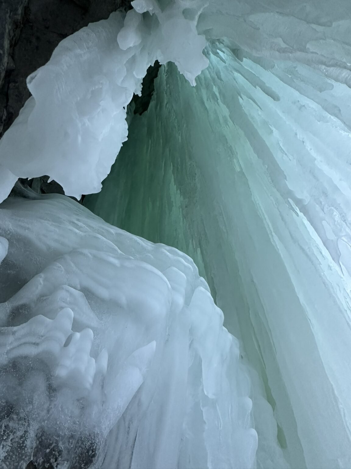 Green Monster: A Frozen Waterfall Near Calgary | Winter Hike